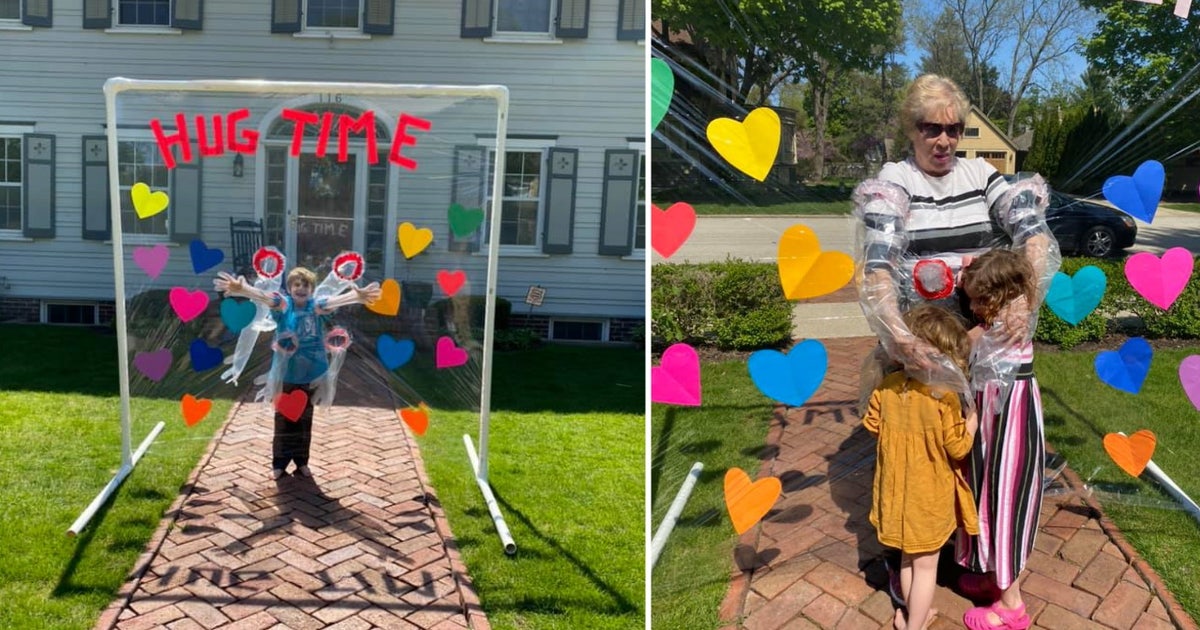 Mom makes 'hug time' device so her kids can give Nana a hug | FOX 10 ...