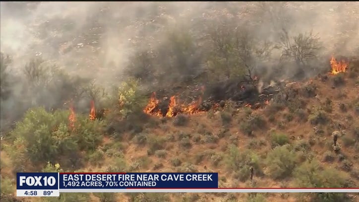 MCSO: Evacuations to be lifted for 'East Desert Fire' burning near Cave ...