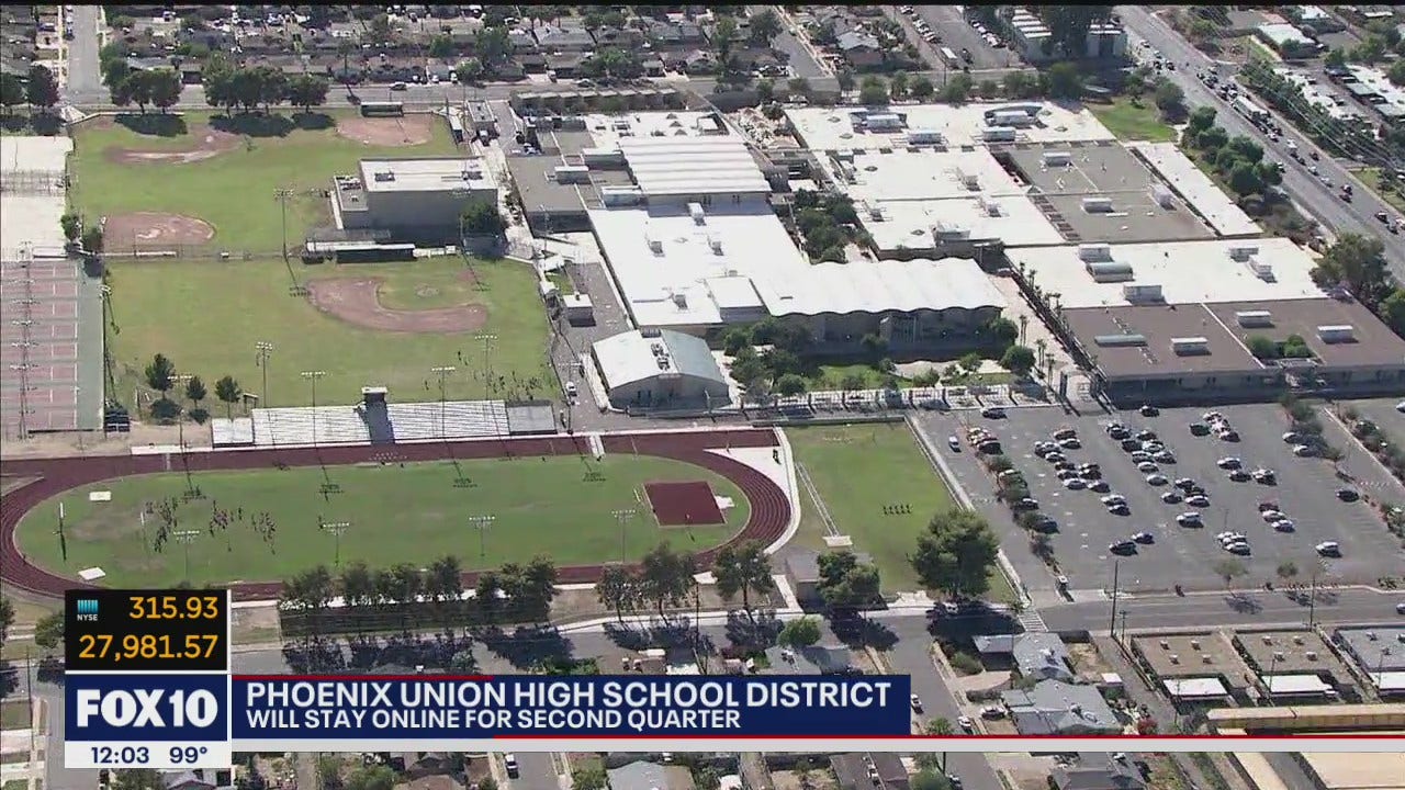 Phoenix Union High School District will stay online for Second Quarter
