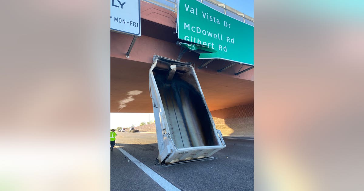 Loop 202 in Mesa reopens after large object gets wedged under overpass ...