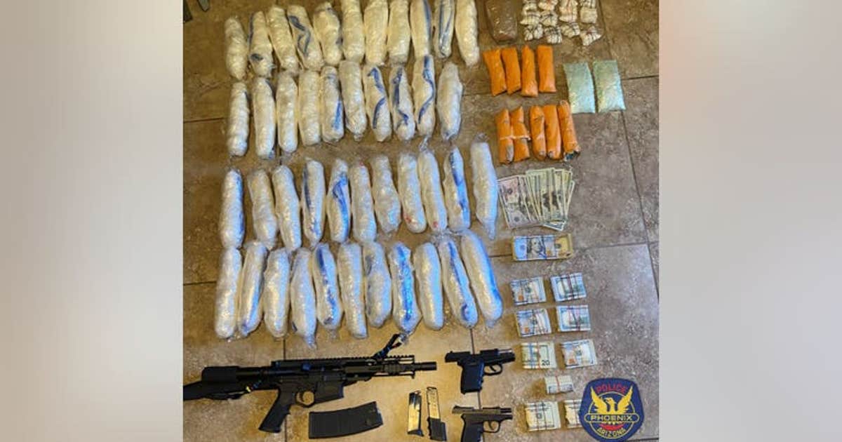 11K fentanyl pills, meth, guns seized in Phoenix drug bust | FOX 10 Phoenix