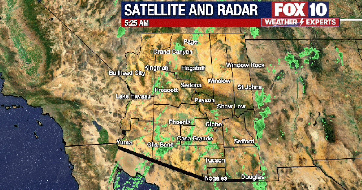 Monsoon rains arrive in Arizona: Live radar, updates | FOX 10 Phoenix