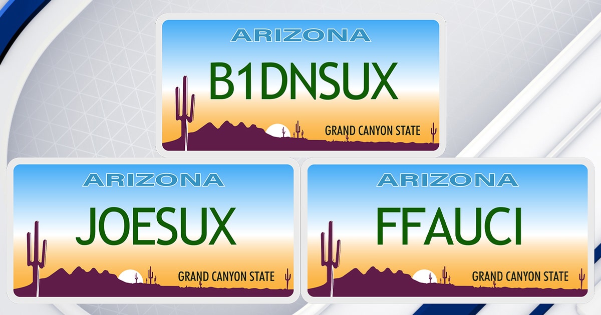 Personalized Arizona plates spark controversy for ADOT: Here's what you ...