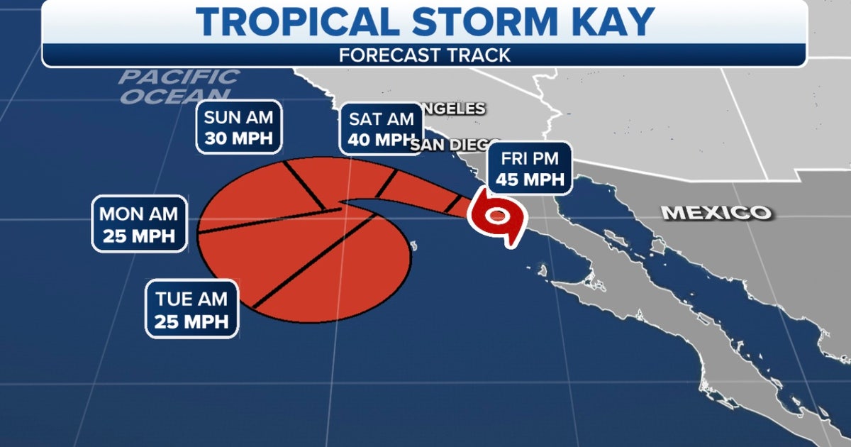 Will Tropical Storm Kay hit California? Here's how Los Angeles, San ...