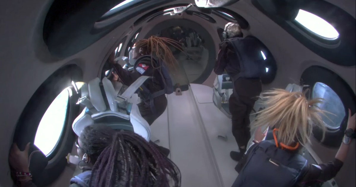 Watch: Virgin Galactic space tourists reach edge of space, experience ...