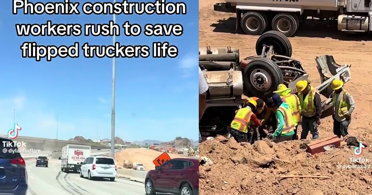 TikTok video shows courageous moments Arizona construction workers rush ...