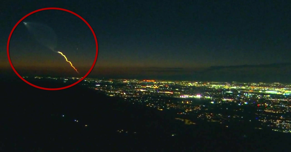 Did you see it? Rocket launch produced streak of light, contrail that ...