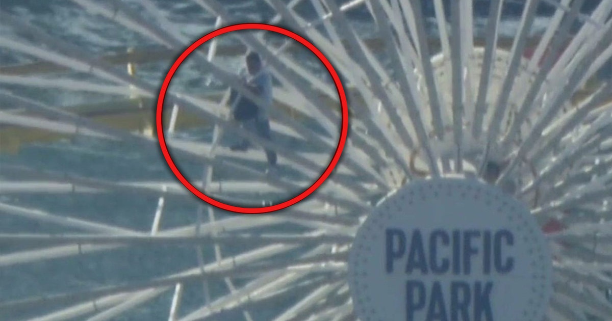 Man climbs Santa Monica Pier Ferris Wheel | FOX 10 Phoenix