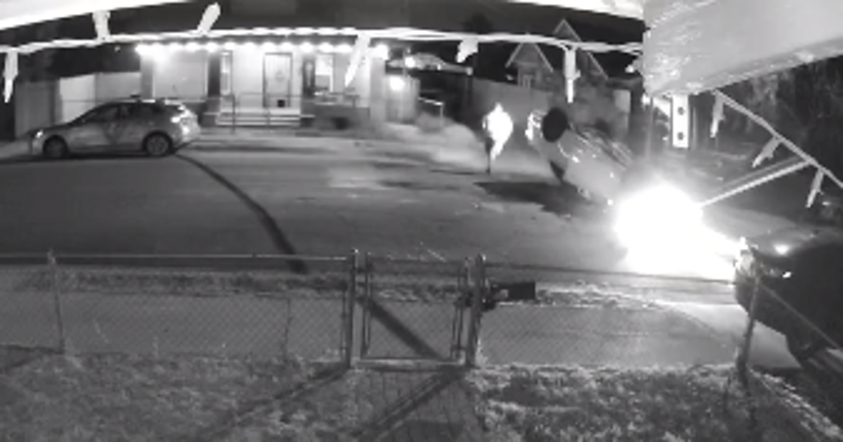 Crash footage shows car flipped upside down in Phoenix neighborhood ...