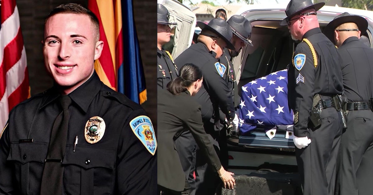 Joshua Briese: Memorial held for Gila River police officer who died ...
