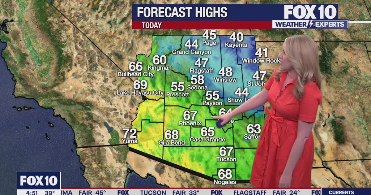 Arizona weather forecast: Freeze Warning expires, high in the 60s ...
