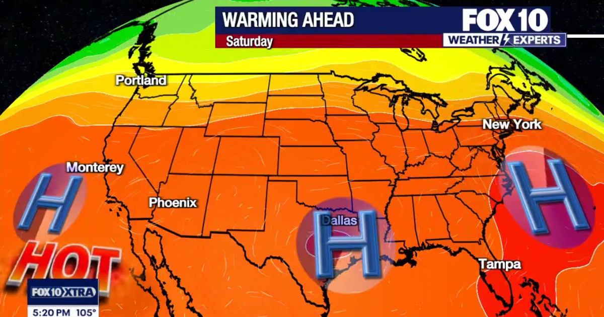 Arizona weather forecast: Temps on the rise into the weekend in Phoenix ...