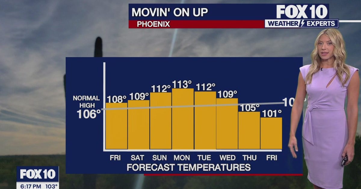 Arizona weather forecast: Temperatures climbing in Phoenix | FOX 10 Phoenix