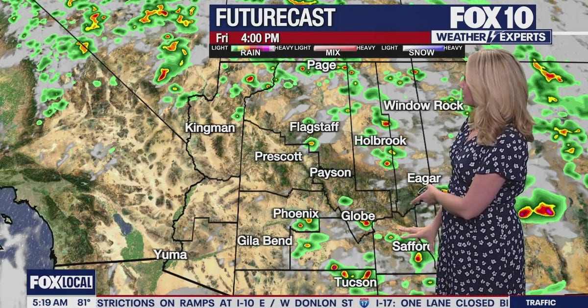 Arizona weather forecast: Isolated showers moving in early this week ...