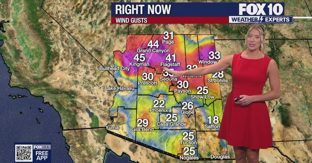Arizona weather forecast: Strong wind gusts expected in Phoenix area ...
