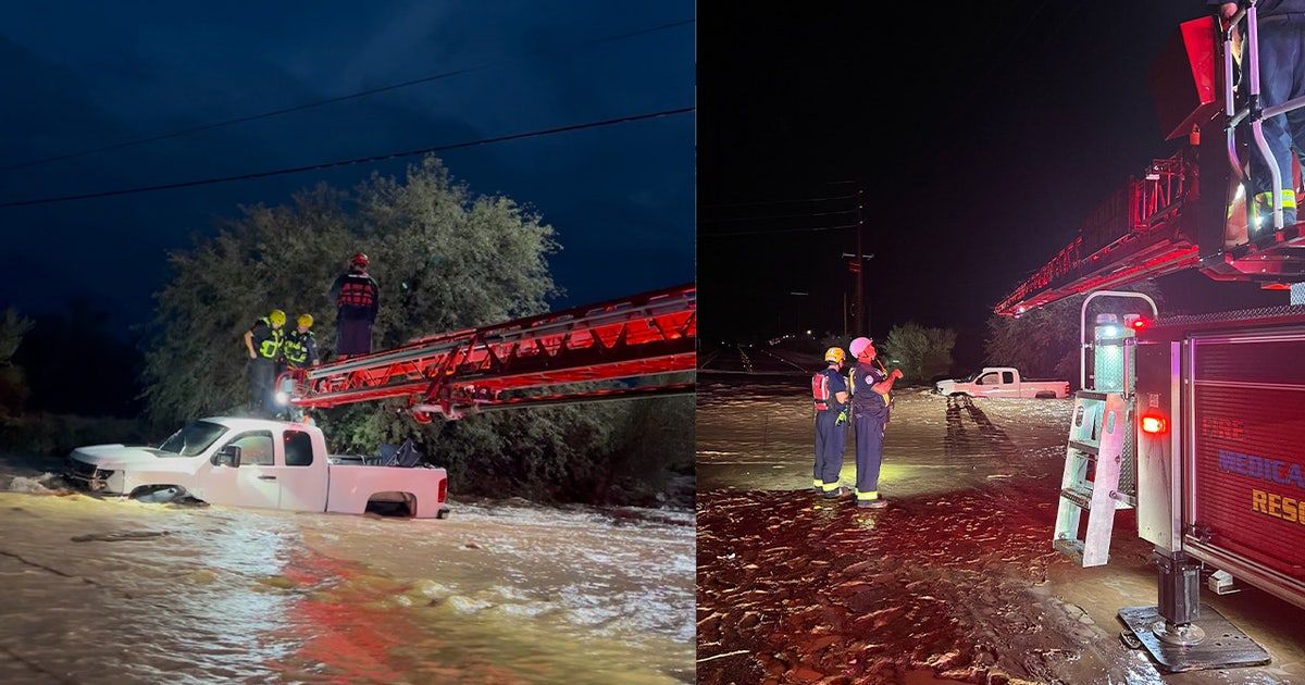 Multiple water rescues initiated in Buckeye, as heavy rain sweeps ...