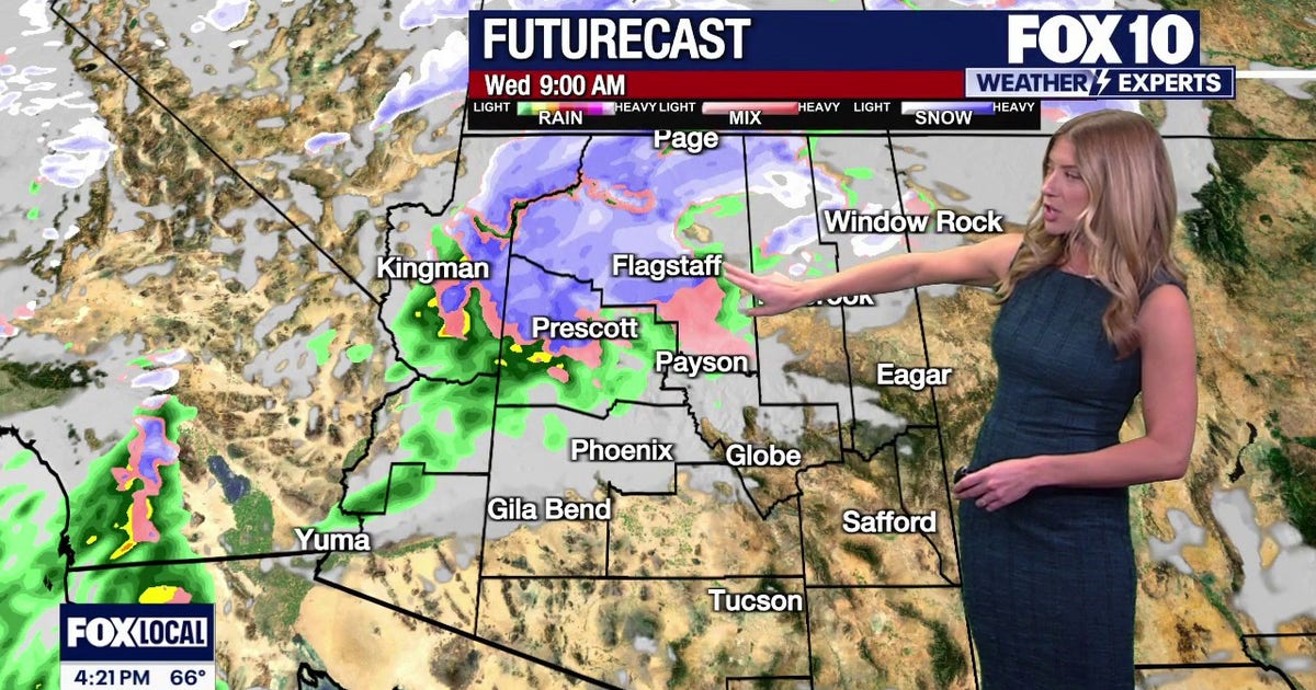 Arizona weather forecast: First of 3 storms bringing rain, snow to the ...
