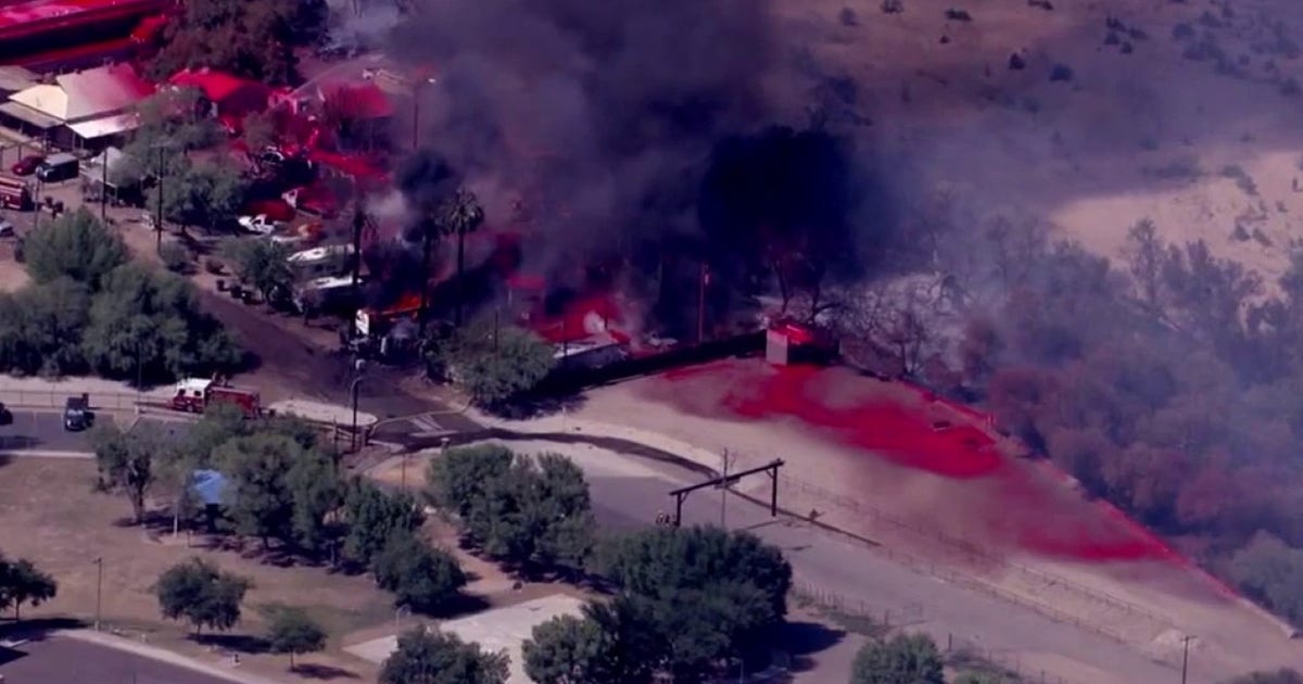 Jones Fire: Human-caused fire burns through Wickenburg RV park | FOX 10 ...