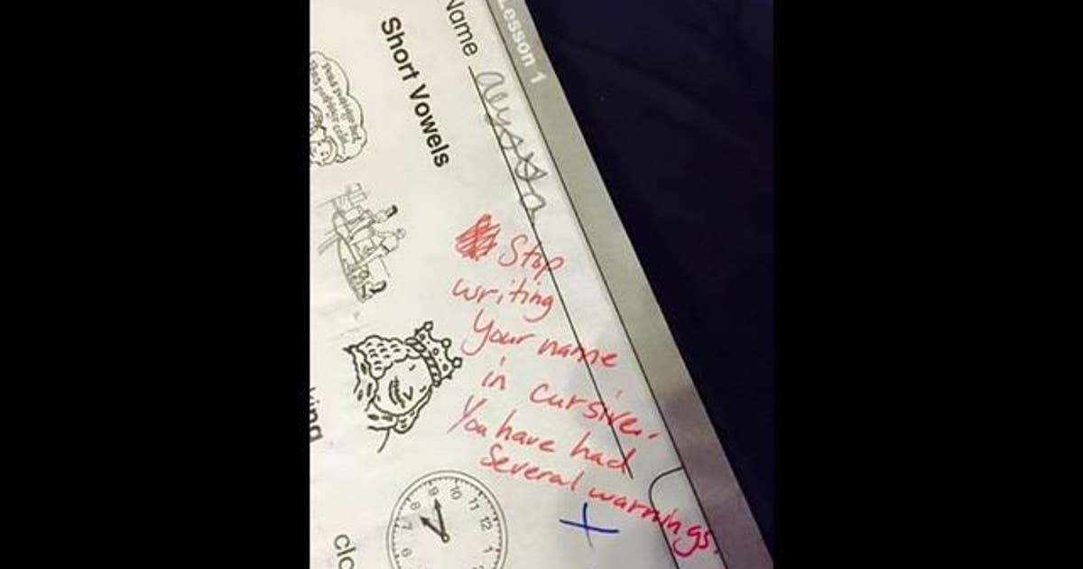 Teacher tells student "stop writing in cursive!" | FOX 13 Tampa Bay