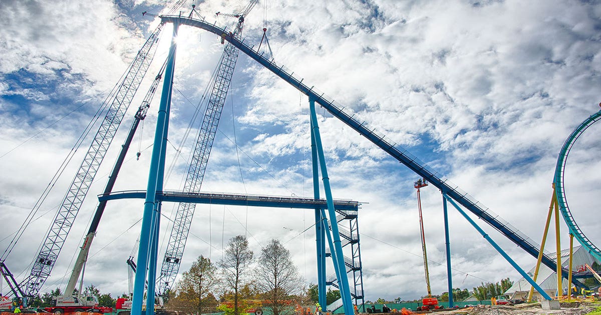 SeaWorld Orlando tops off 'hypercoaster' MAKO | FOX 13 Tampa Bay
