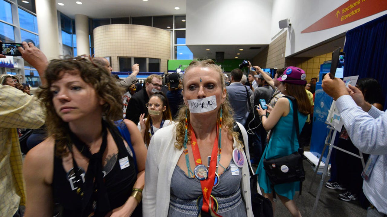 Angry Bernie Sanders supporters take over media tent at DNC | FOX 13 ...