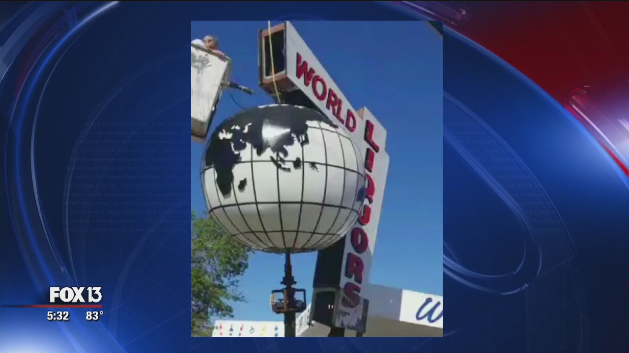 Iconic St. Pete sign moves to sports bar | FOX 13 Tampa Bay