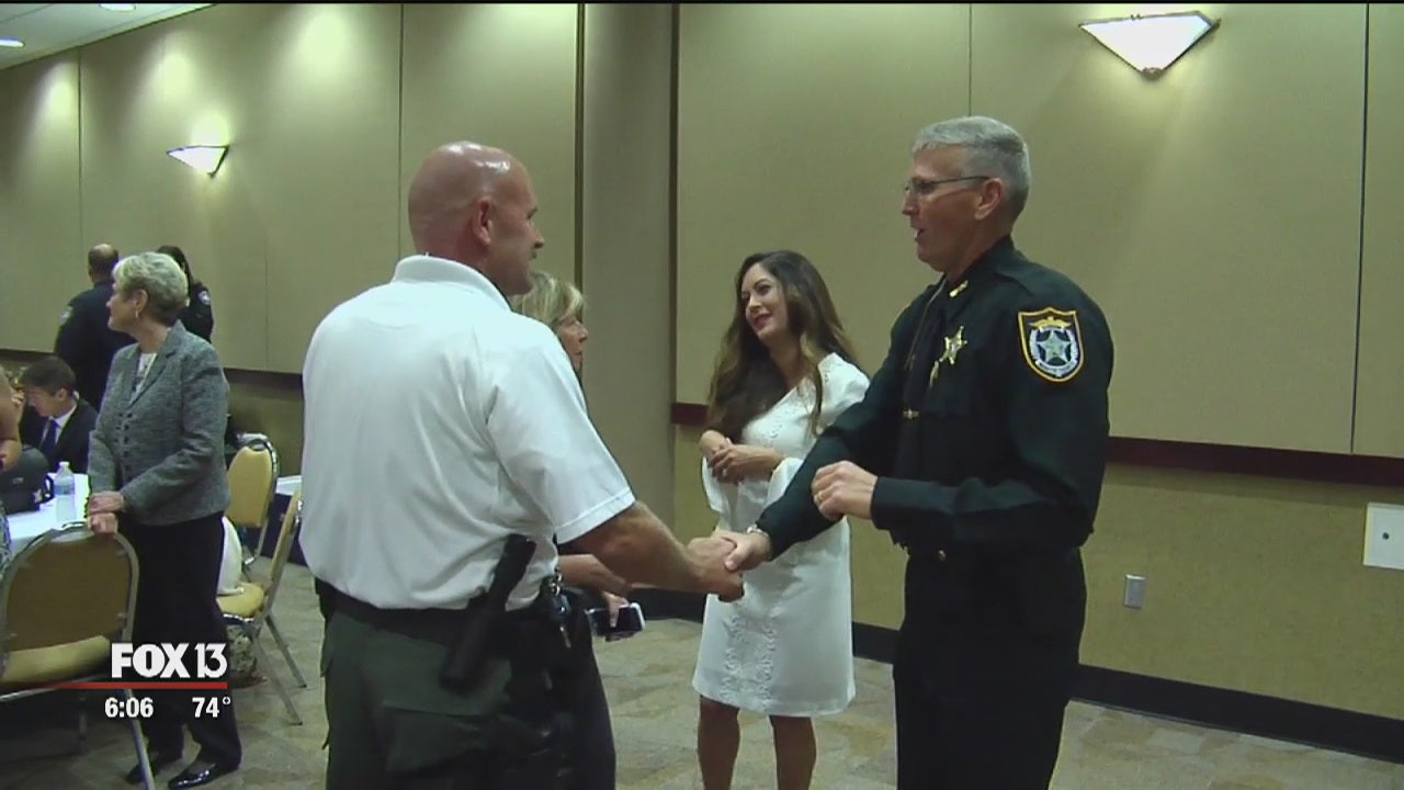 Sheriff Rick Wells Sworn Into Manatee Co Office Fox 13 Tampa Bay