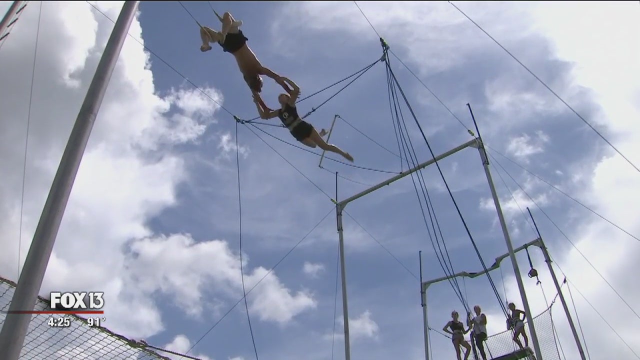 Sailor Circus offers flying trapeze classes for beginners | FOX 13 ...