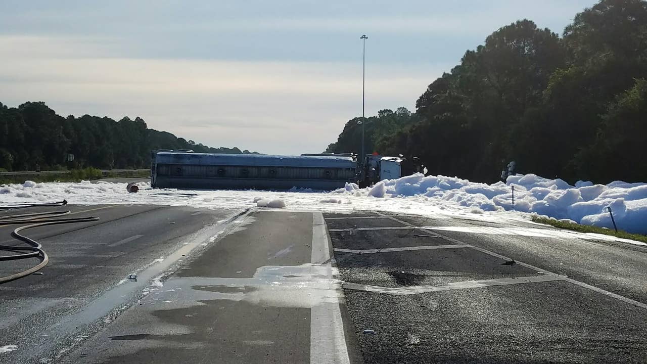 I-75 shut down in North Port after deadly tanker crash | FOX 13 Tampa Bay