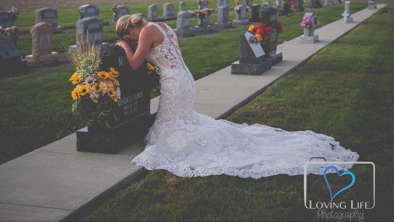 Bride mourns fiance in wedding day photo shoot | FOX 13 Tampa Bay