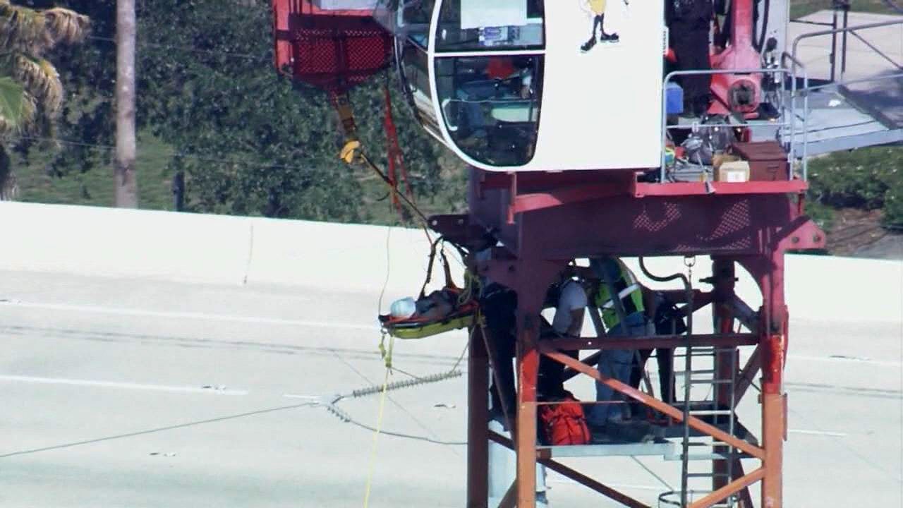 Emergency crews rescue crane operator above downtown Tampa | FOX 13 ...