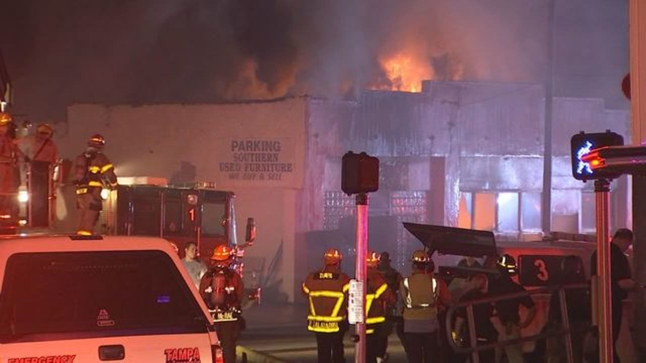 Furniture store fire under investigation in Tampa | FOX 13 Tampa Bay