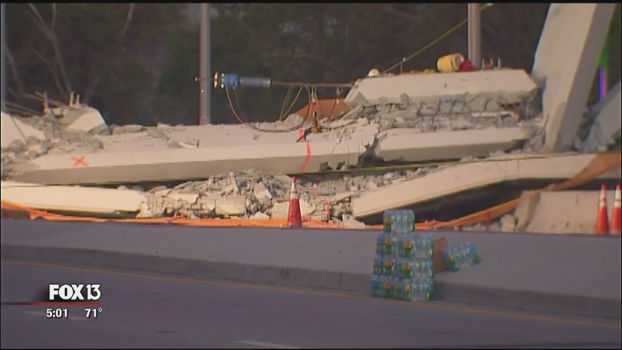 Engineers knew about crack in pedestrian bridge before collapse | FOX ...