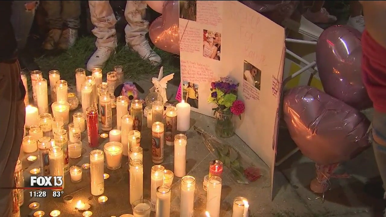 Vigil held for 14-year-old girl shot and killed in Brandon | FOX 13 ...