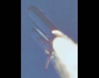 space shuttle reentry explosion