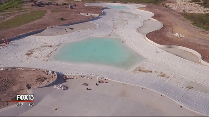 Water begins to flow into giant man-made lagoon | FOX 13 Tampa Bay