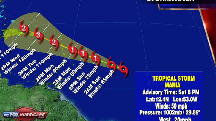 Tropical Storm Maria forms in Atlantic; forecast to strengthen | FOX 13 ...