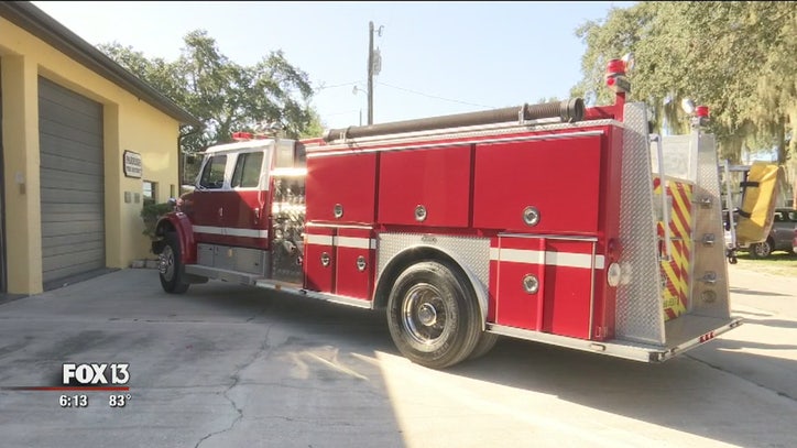 Parrish Fire District donates truck to Bahamas | FOX 13 Tampa Bay
