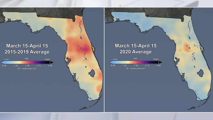 NASA images show Florida's pollution has decreased since coronavirus ...