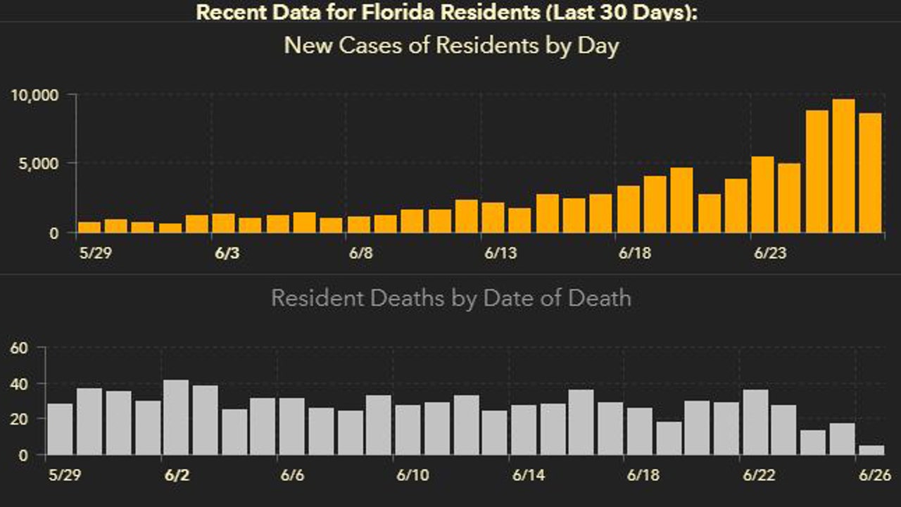Florida's COVID-19 cases top 141,000 after increasing more than 8,500 ...