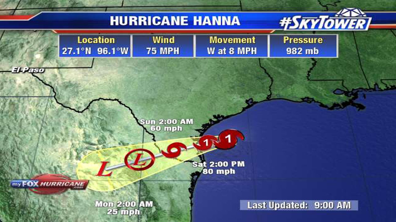 Hanna becomes first hurricane of the 2020 Atlantic season | FOX 13 ...