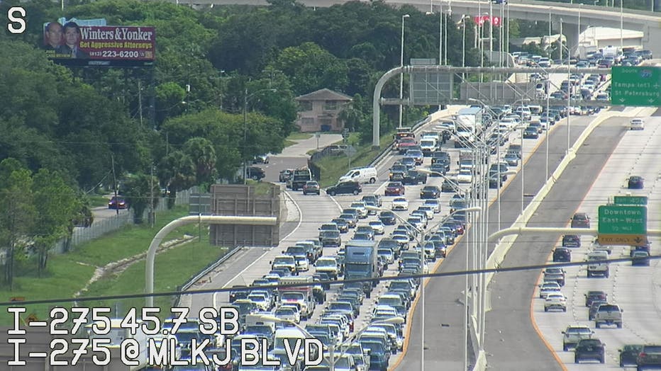 Crash Closes I 275 Northbound Lanes At Hillsborough Avenue Fox 13