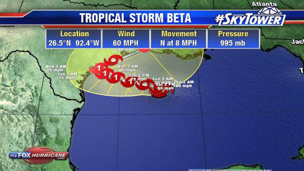 Beta expected to strengthen, spurs hurricane watch for Texas | FOX 13 ...