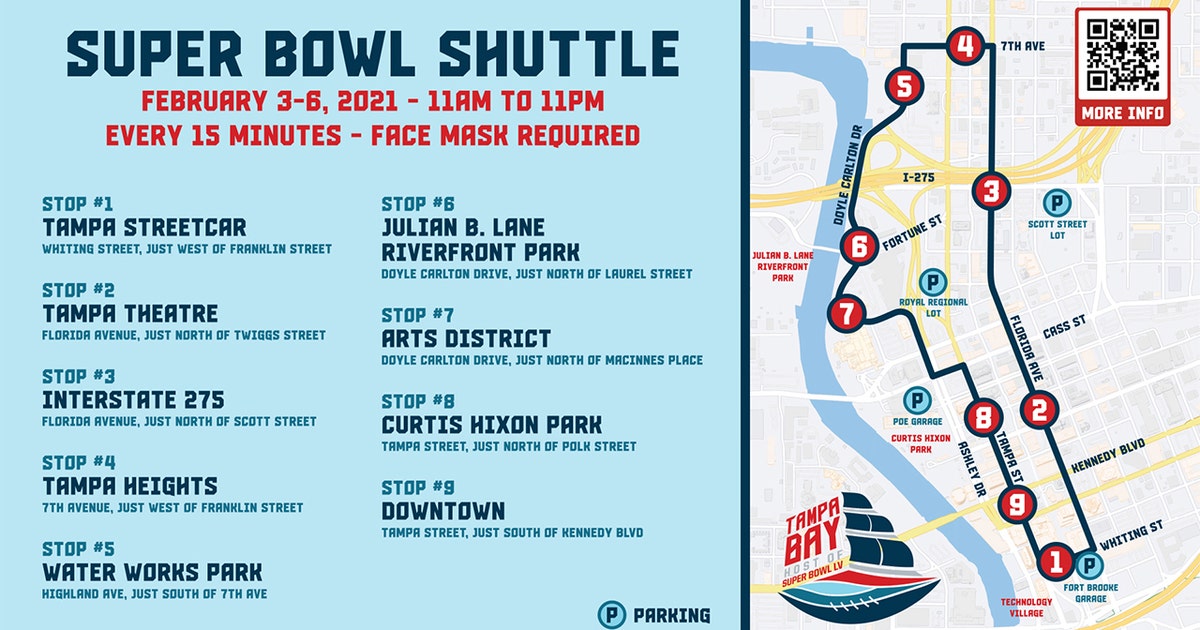 Super Bowl shuttle offering free rides around Tampa | FOX 13 Tampa Bay