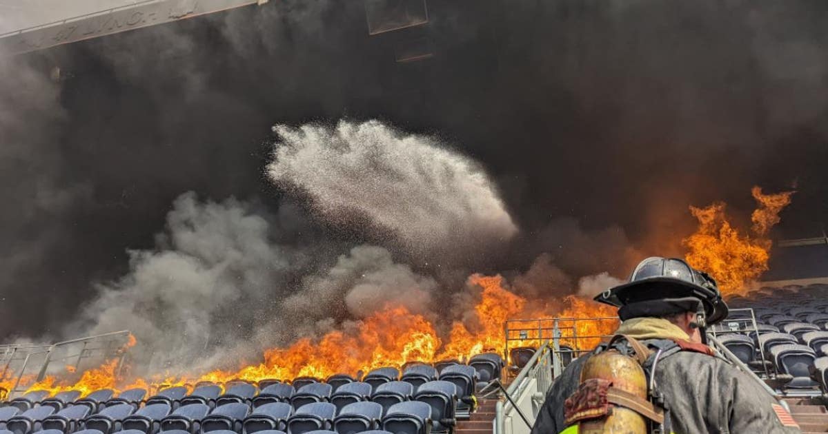 Denver Broncos Mile High Stadium fire damages seats, suite area | FOX ...
