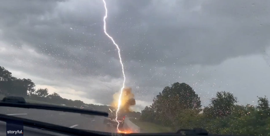 struck by lightning postman