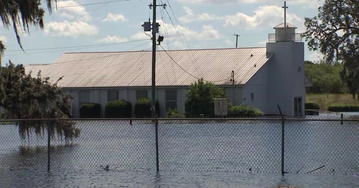 Frostproof church surrounded by storm water in the aftermath of ...