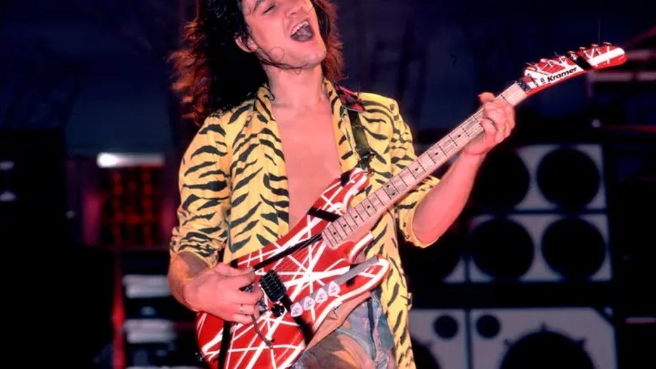 Eddie Van Halen's iconic 'Hot For Teacher' guitar sells for over $3.9 million at auction | FOX ...