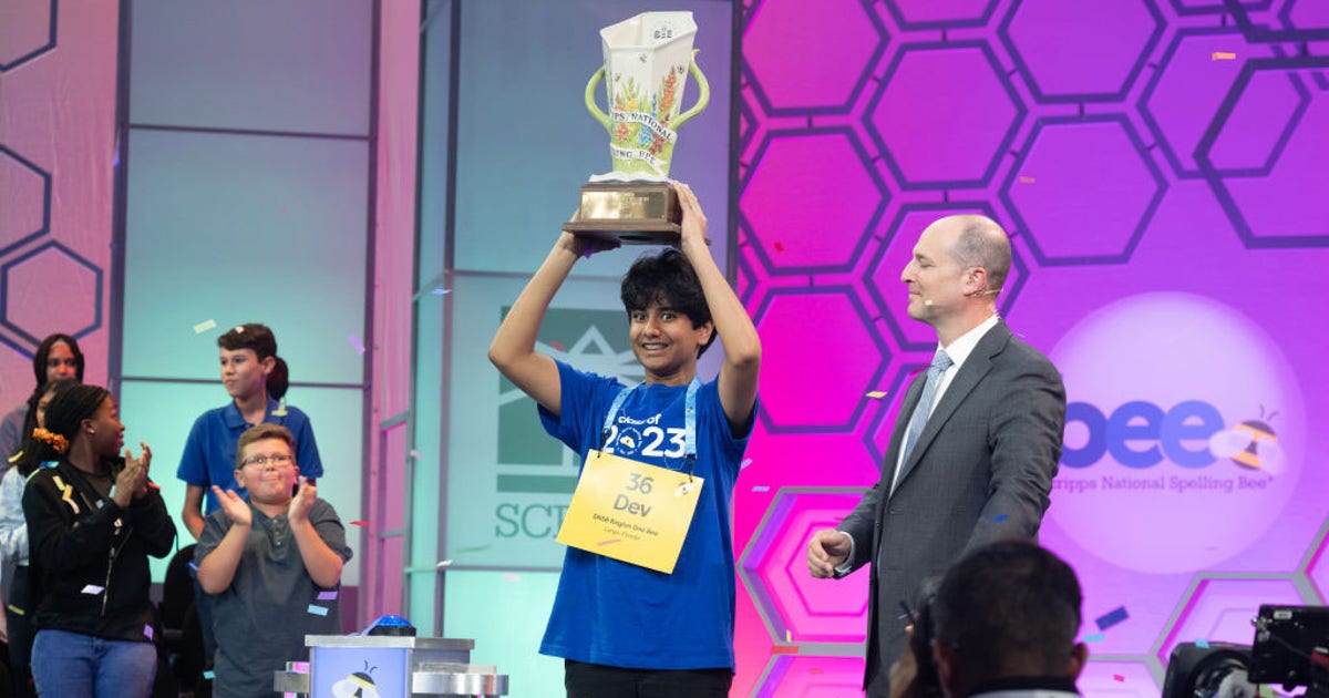 National Spelling Bee: Dev Shah, 14, wins with final word 'psammophile ...