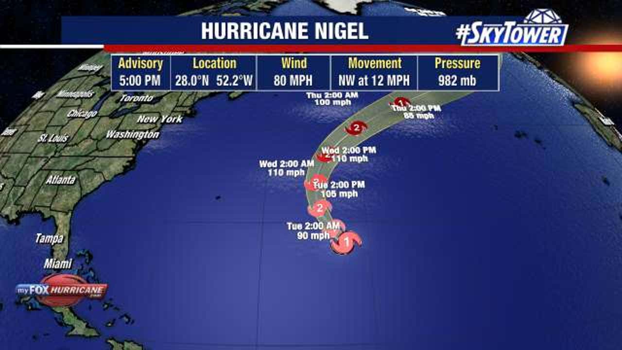 Hurricane Nigel forms in Atlantic, expected to rapidly strengthen into ...
